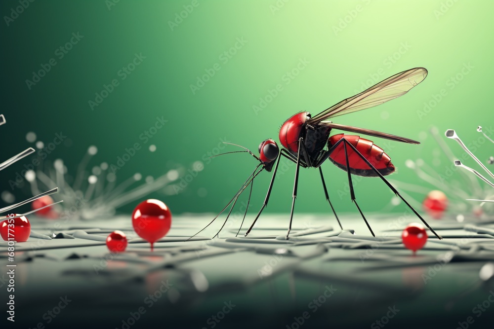 Banner design for awareness of malaria and dengue Stock Illustration ...