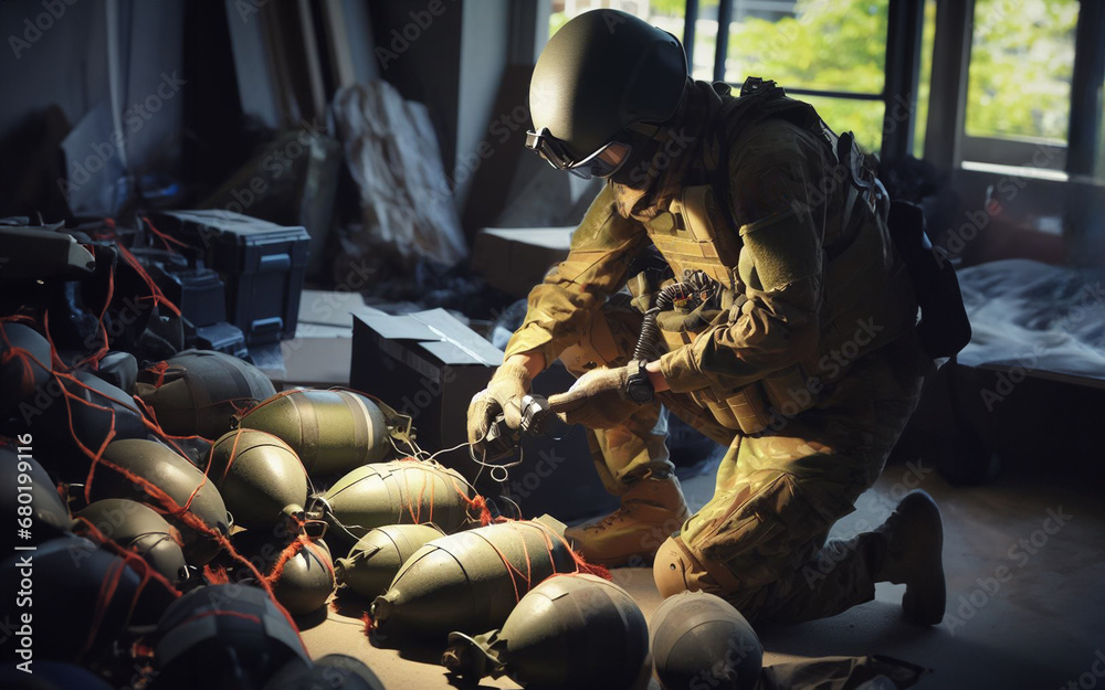 EOD unit explosive ordnance disposal officer Perform field duties ...