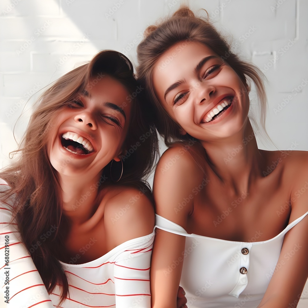 Two best friends, one with a contagious belly laugh and the other with ...