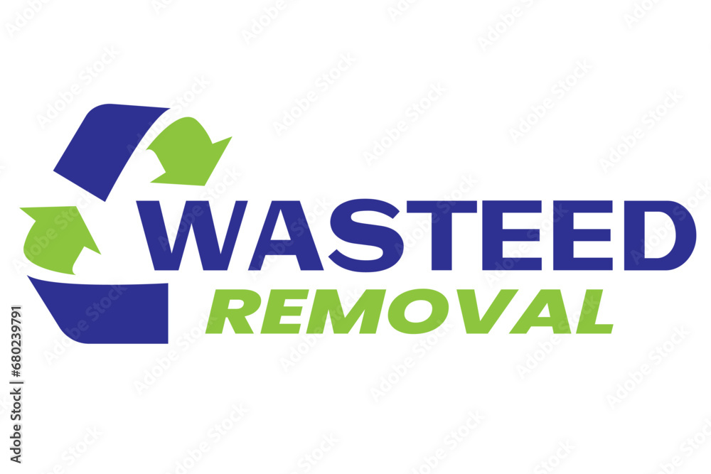Vecteur Stock Junk removal, Recycling logo, waste removal, garbage ...