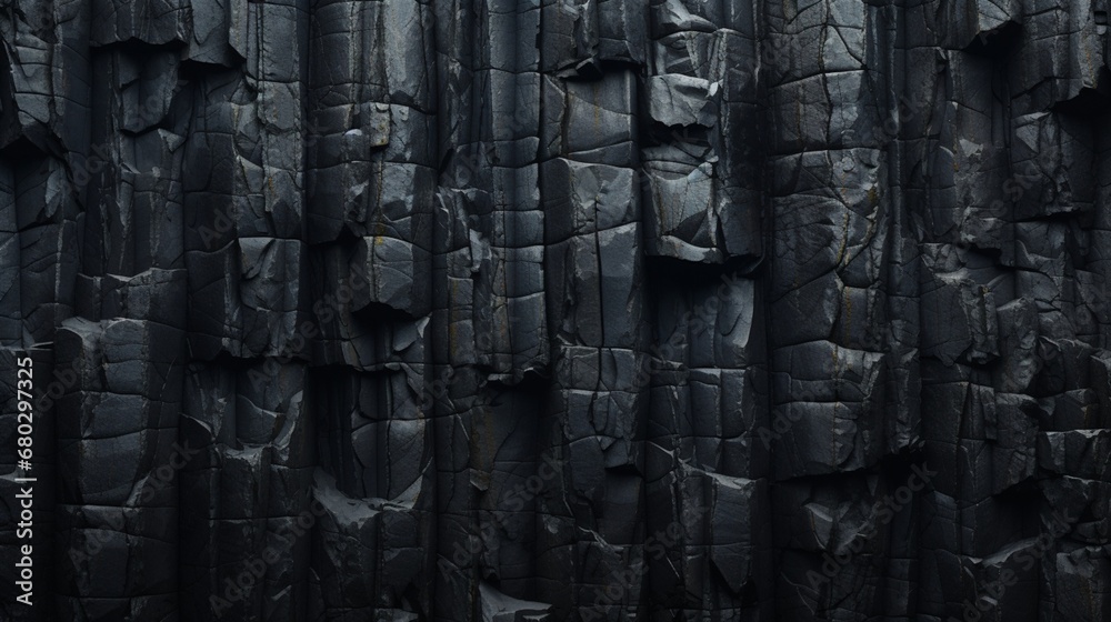 Volcanic Basalt: An image showcasing the raw, dark beauty of volcanic ...