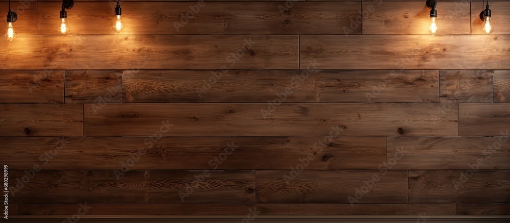 The vintage wood pattern on the wall gives a charming design to the ...