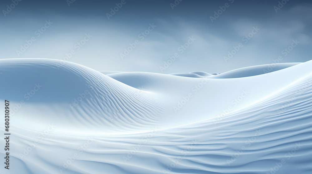 ice cold frozen snow mountain dune landscape background. abstract white ...