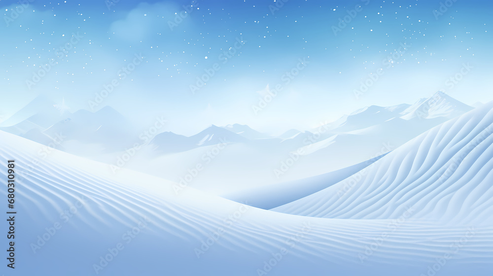 ice cold frozen snow mountain dune landscape background. abstract white ...