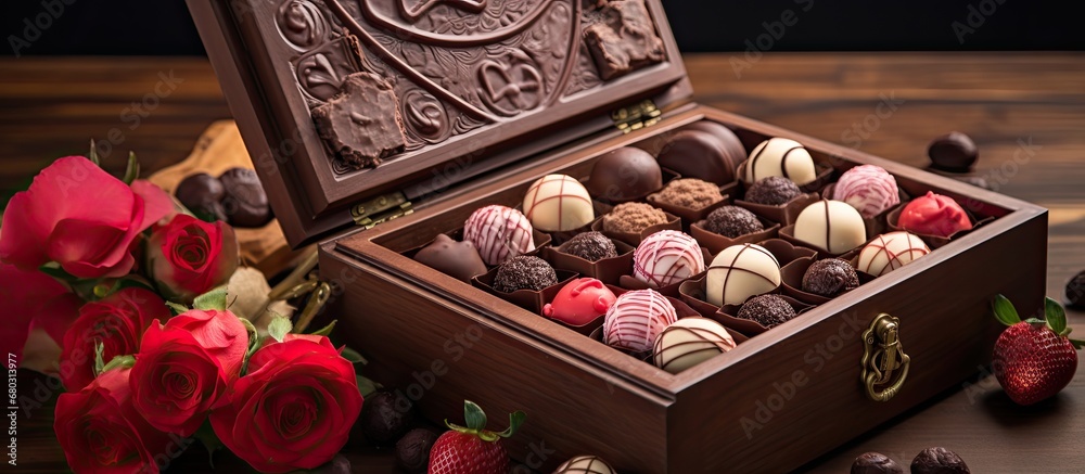 On Valentine's Day, Jessica received an exquisite wooden box filled ...