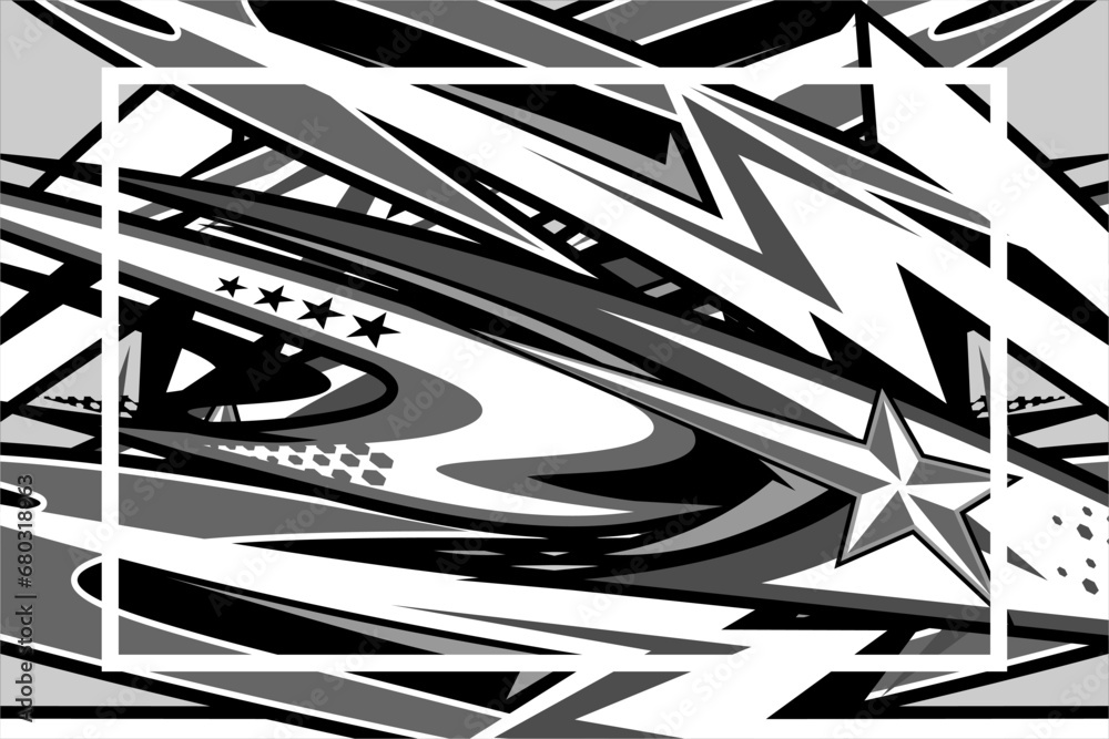 vector abstract racing background design with a unique line pattern and ...