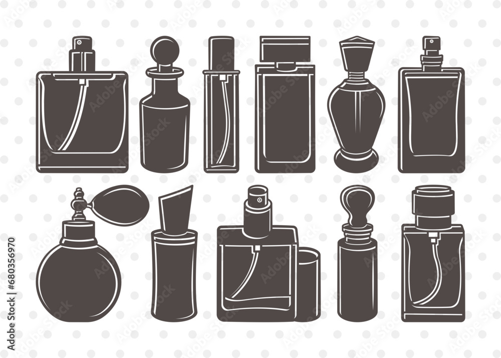 Perfume Bottle Clipart SVG Cut File | Scent Bottle Svg | Womens Perfume ...