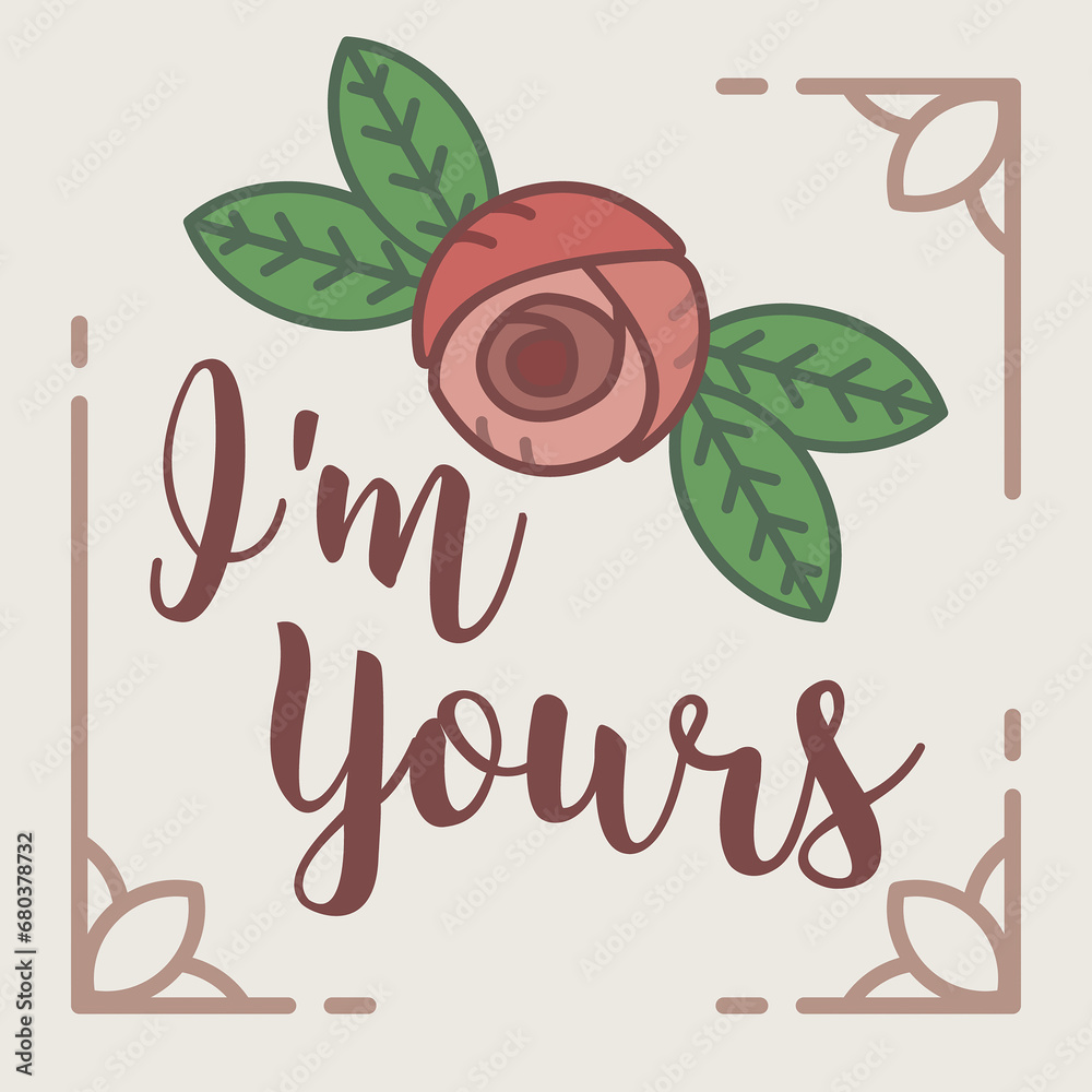 Digital png image of flower with i'm yours text on transparent ...