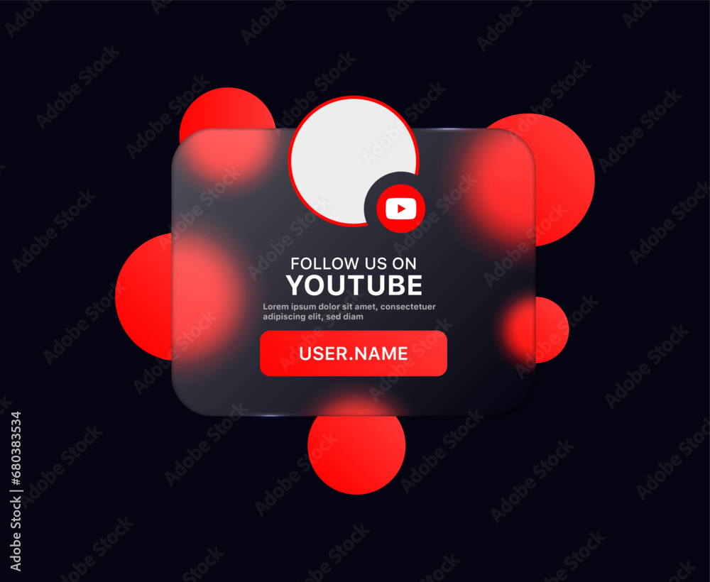 follow Join us on youtube. youtube logo social media icon button in ...