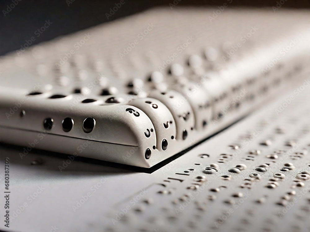Braille with their fingertips essence of World Braille Day Stock ...