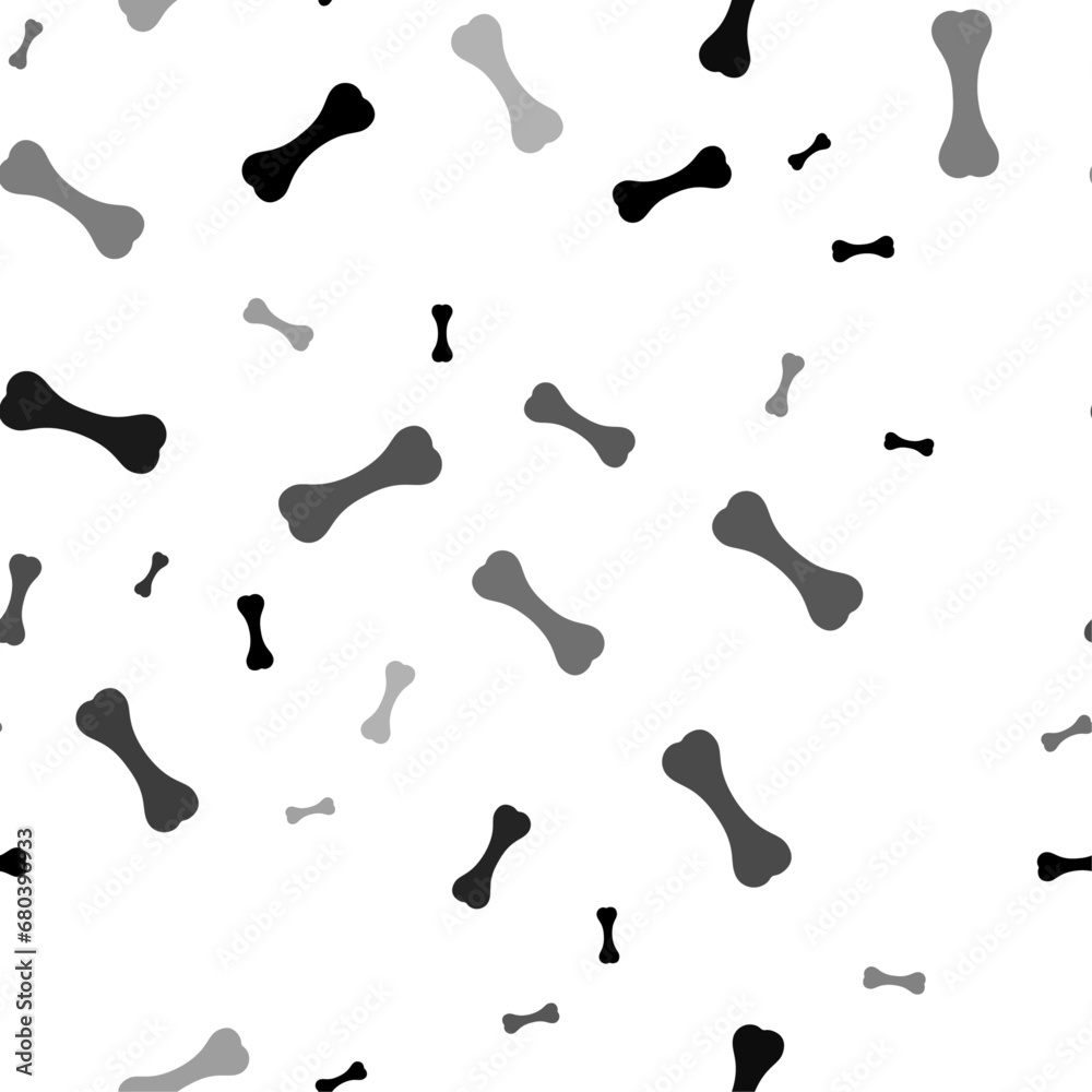 Seamless vector pattern with dog bone symbols, creating a creative ...
