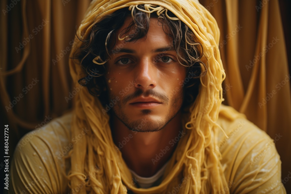 Serious man. Somber. Noodles. Meme. Lie. Face expression. Emotions ...