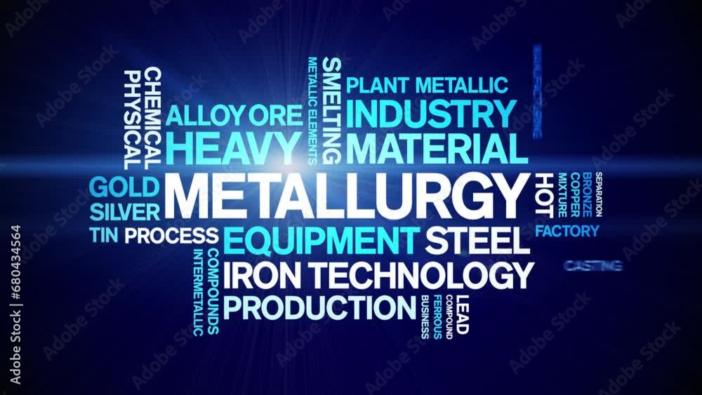 Metallurgy animated word cloud;text design animation tag kinetic ...