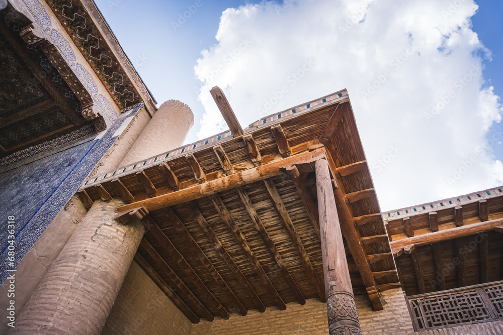 Architecture of ancient buildings of the city of Khiva in Khorezm ...