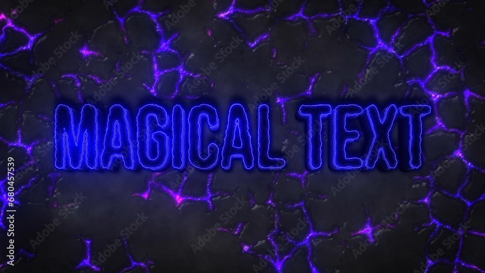 Magical Cracked Ground Glowing Title Intro Stock Template | Adobe Stock