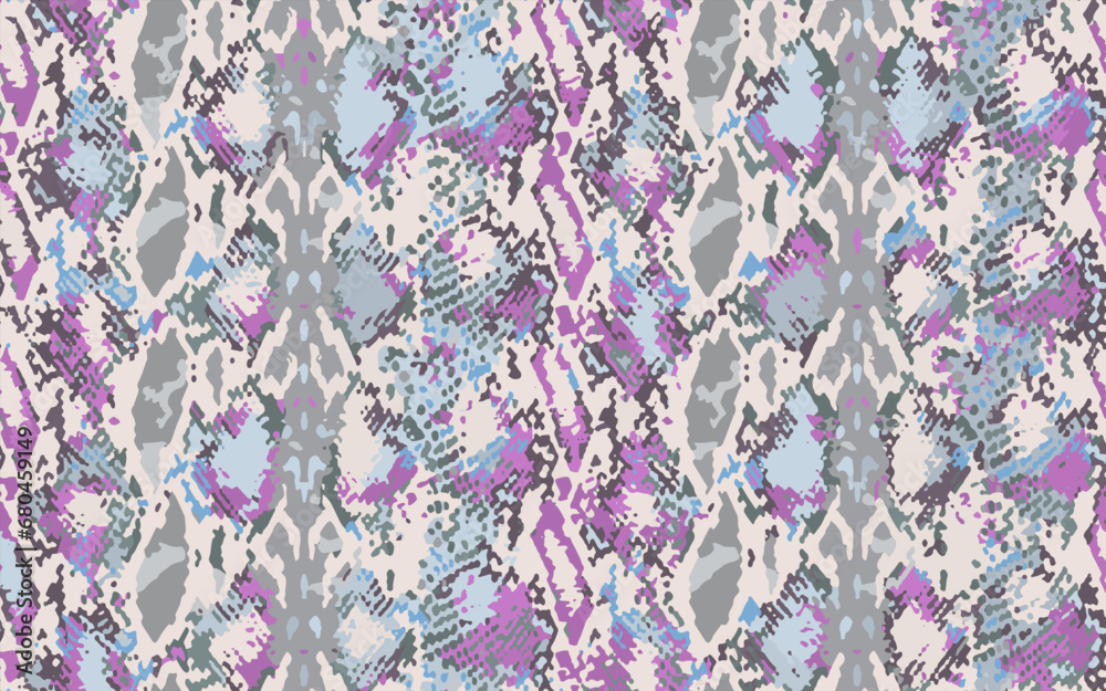 Full Seamless Snake Animal Skin Pattern Vector. Snake leather design ...
