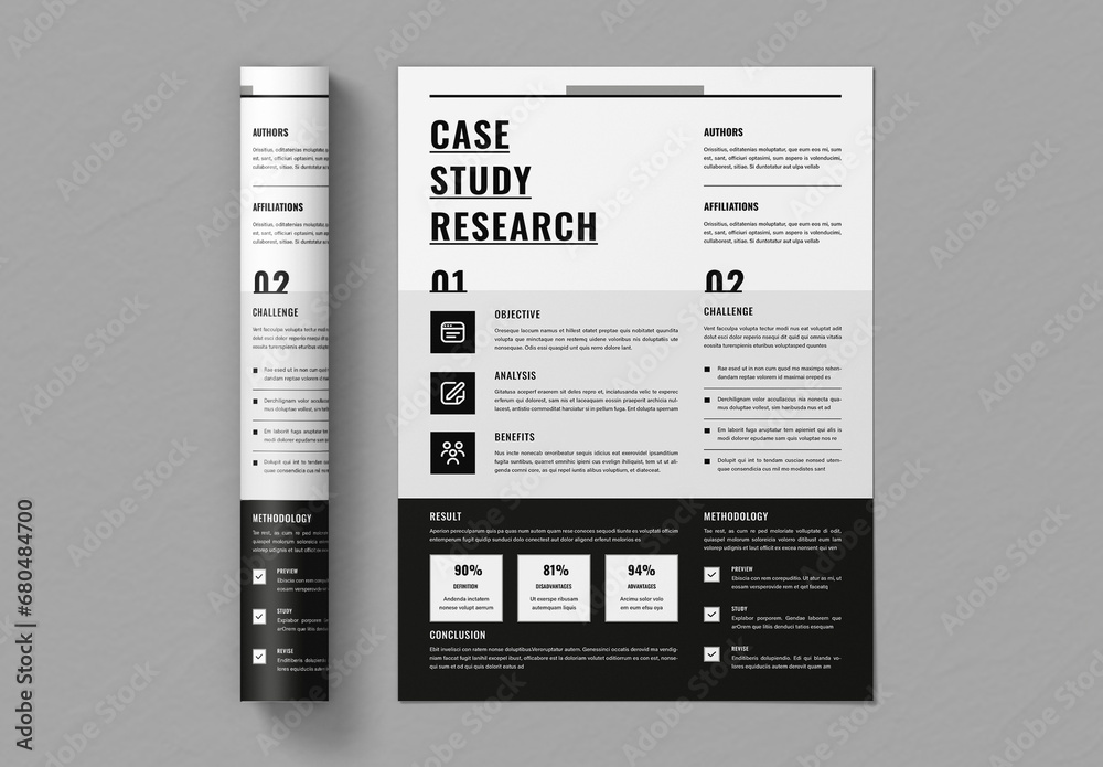 Case Study Poster Stock Template | Adobe Stock