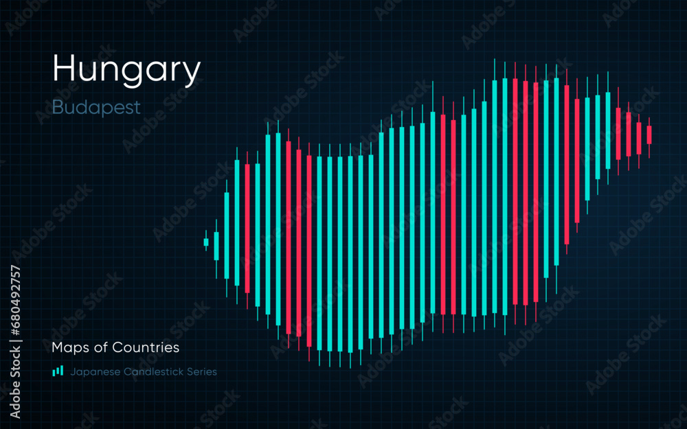 Hungary map is shown in a chart with bars and lines. Japanese ...