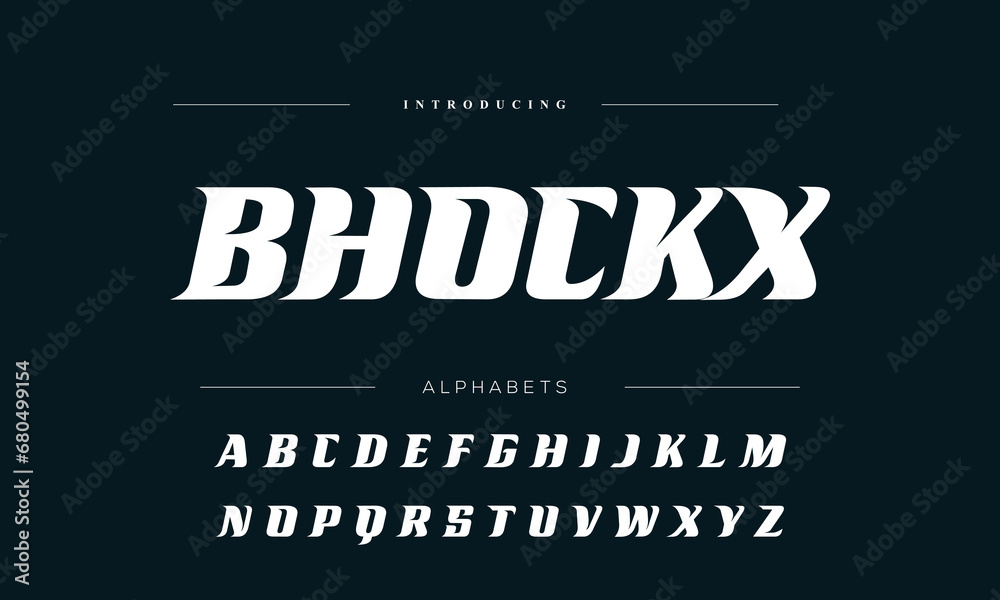 style alphabet. Thin segment line font, minimalist type for modern ...