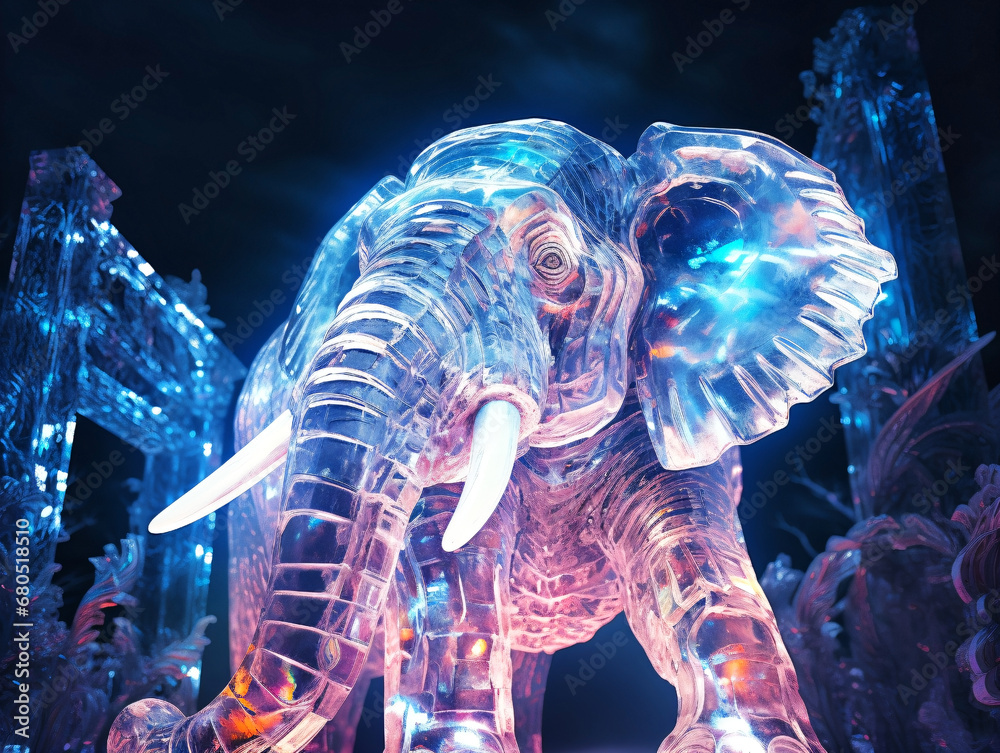 Majestic and mesmerizing, this stunning ice sculpture captures the ...