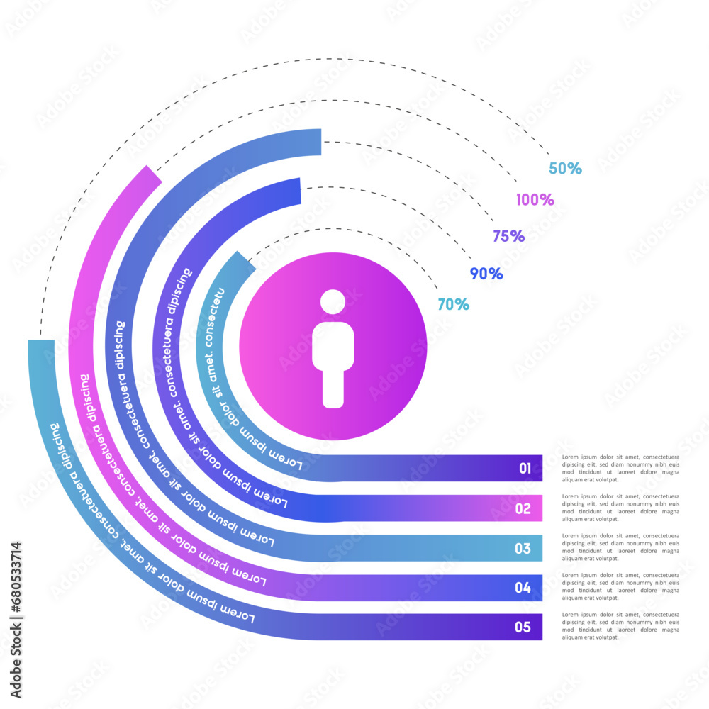 Chart Communication Graph Diagram Business and Technology Infographic ...