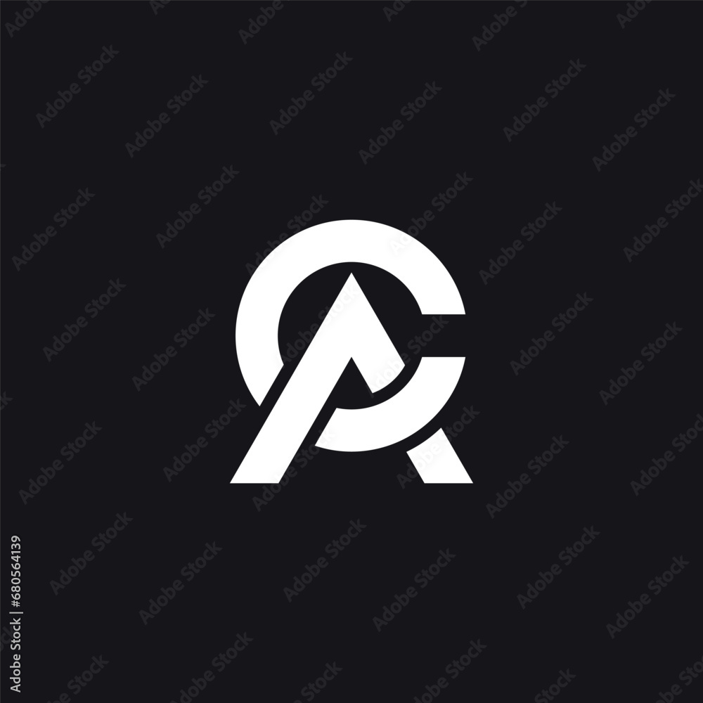 Vector Logo - Lettermark Design is Combination Letter C and A with ...