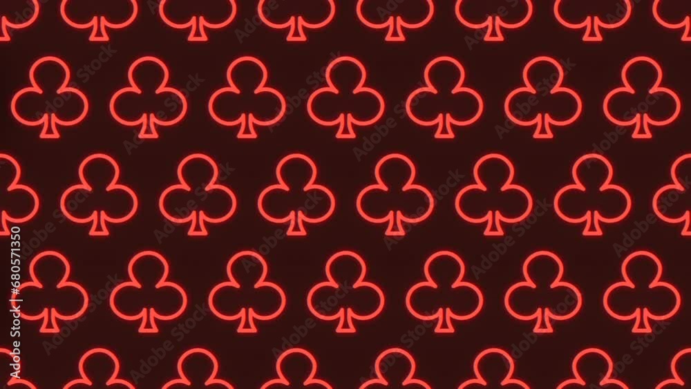 A vibrant card pattern with illuminated red lines showcases a fan ...