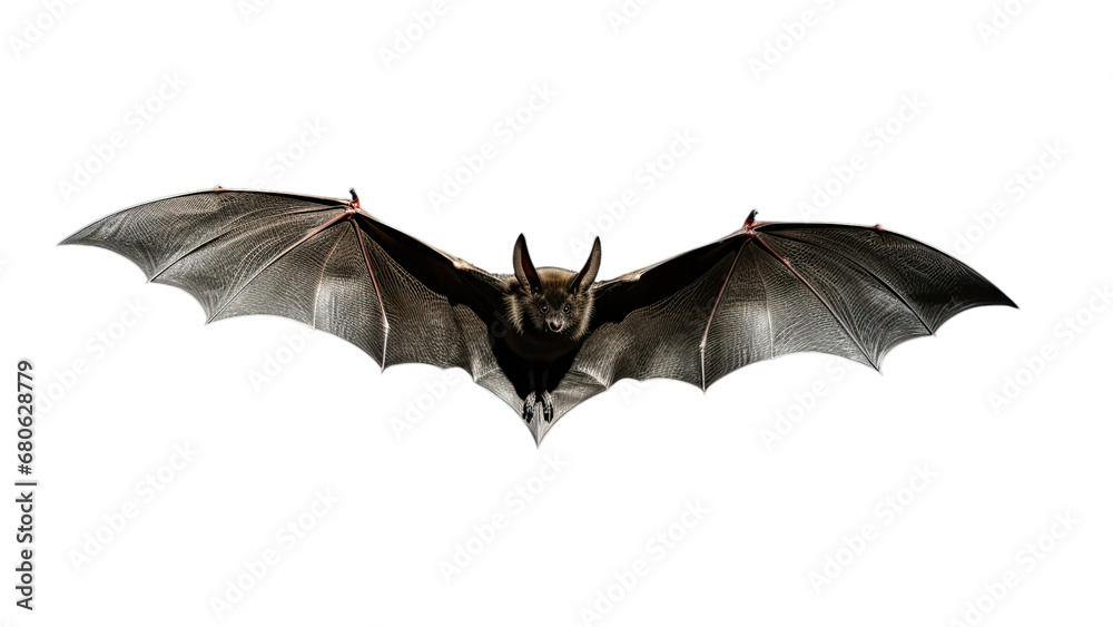 Bat in flight. Wing flap on Isolated transparent background, PNG file ...