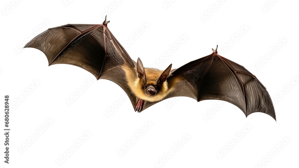 Bat in flight. Wing flap on Isolated transparent background, PNG file ...