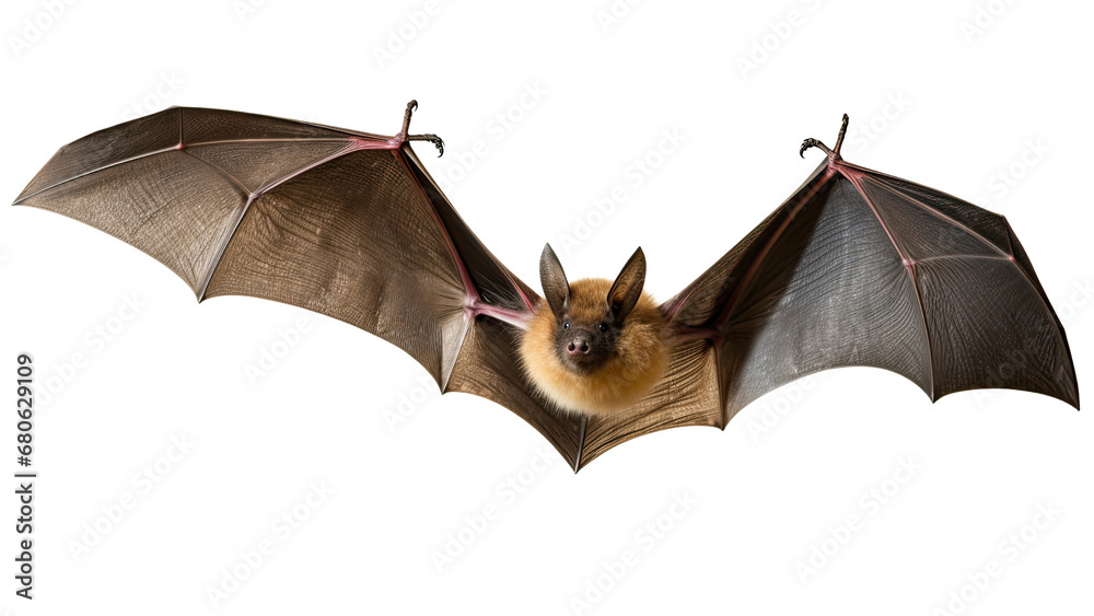 Bat in flight. Wing flap on Isolated transparent background, PNG file ...