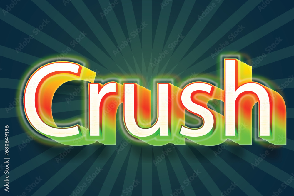 3d crush blue text effect with Shadow and outline. full set alphabet ...