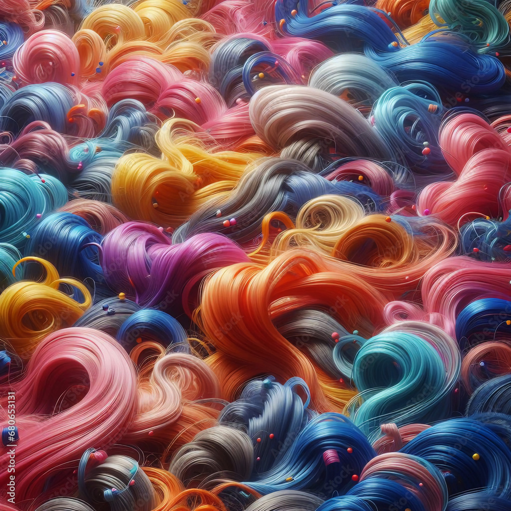 Hair Colors Palette. Hair Texture background, Hair colours set. Tints ...