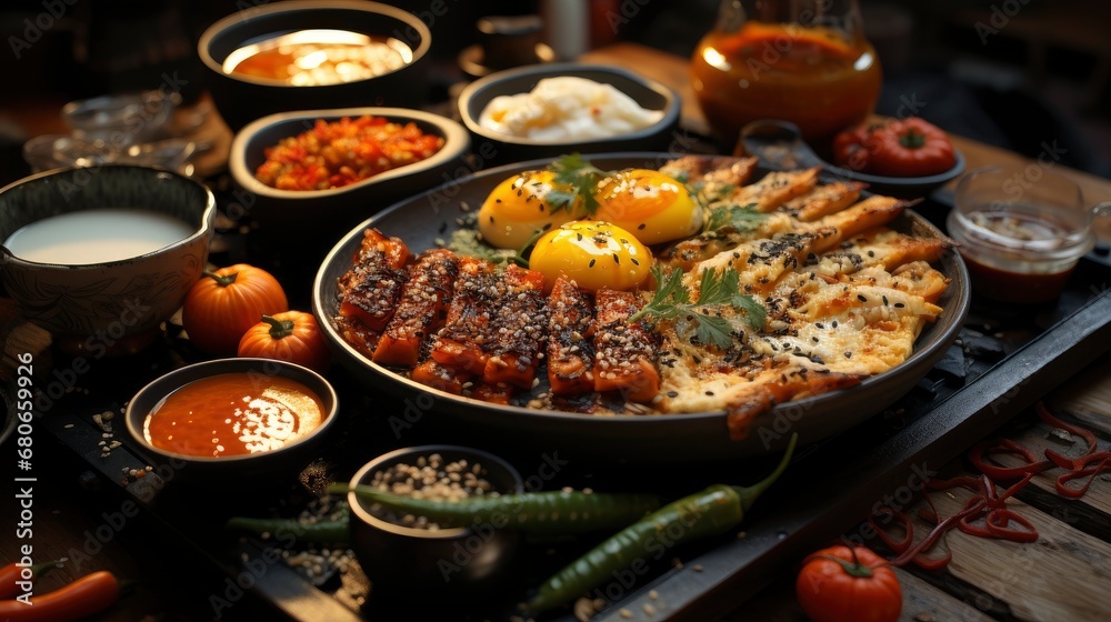 Concept Traditional Eastern Asian Arabic Cuisine, Background Images, Hd ...