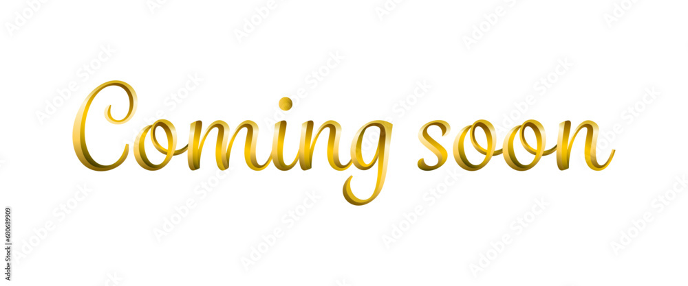 Coming soon luxury premium vector text, cursive calligraphic font ...