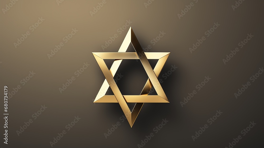 Star of David, ancient symbol, emblem in the shape of a six-pointed ...