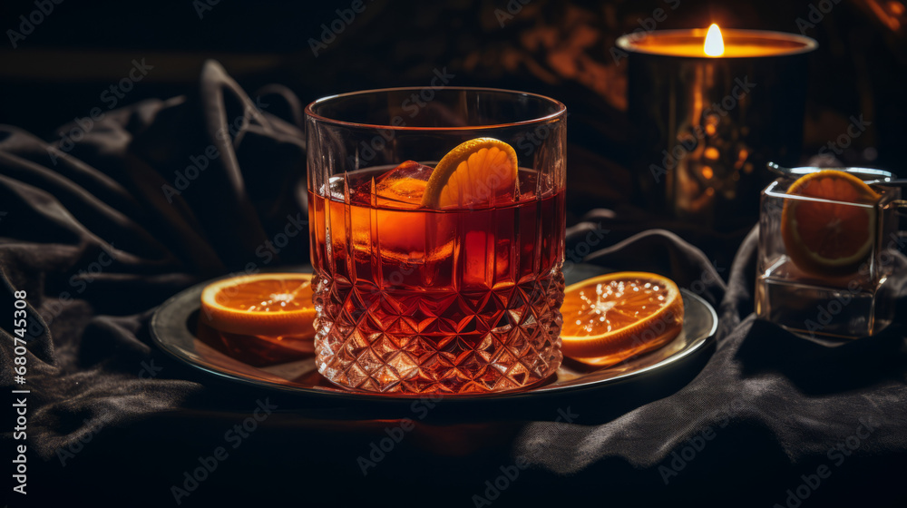 Negroni, A classic Italian aperitif made with equal parts gin, Campari ...