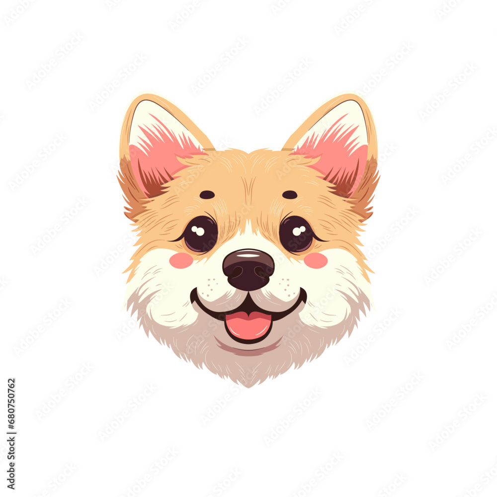 Szcz liwy I U miechni ty Szczeniak Rasy Corgi G owa Pieska W Stylu Szcz liwy I U miechni ty Szczeniak Rasy Corgi G owa Pieska W Stylu