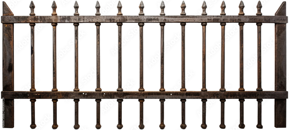 Transparent Iron Bar for Jail Cell, Isolated Rustic Design Stock ...