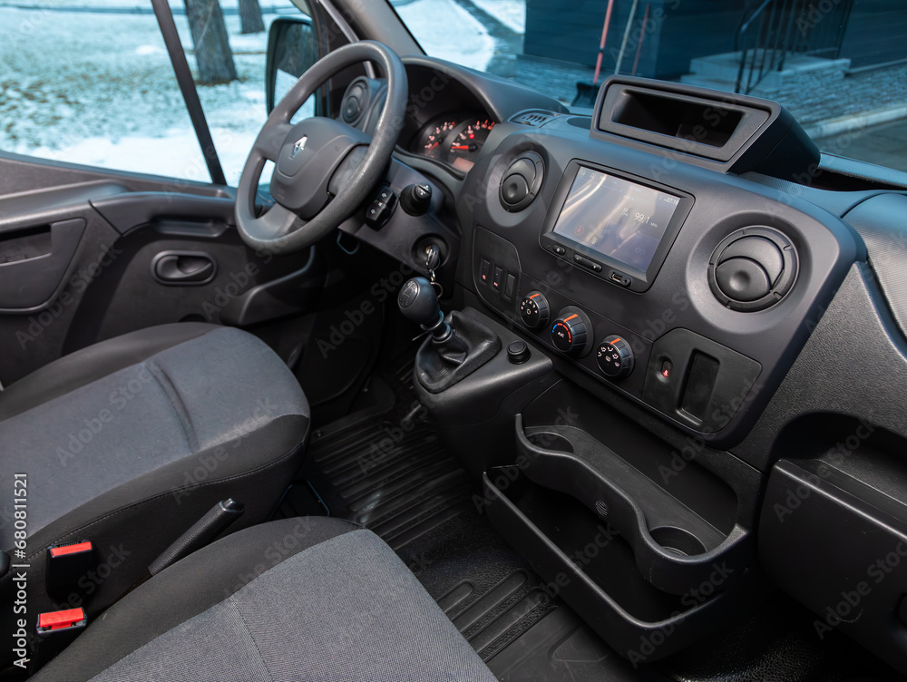 Novosibirsk, Russia - September 11 , 2023: Renault Master, Interior of ...