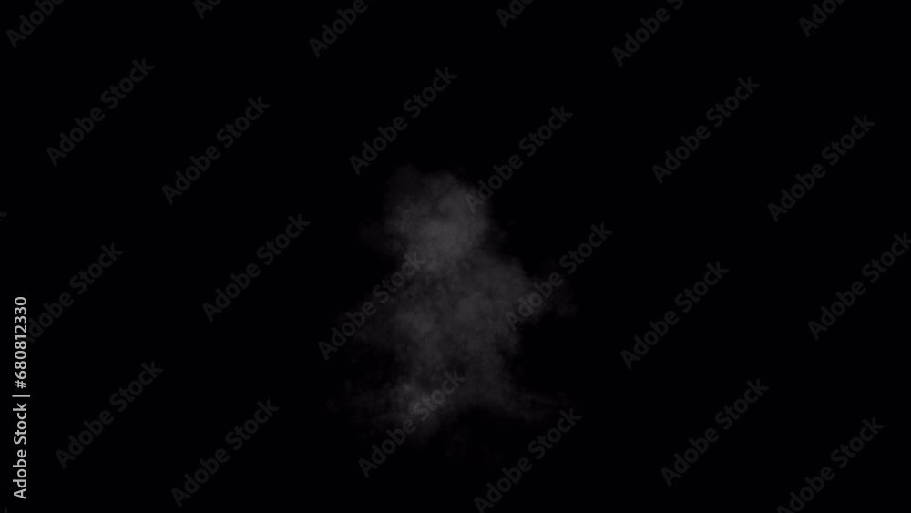 Explosion on the ground, back lit, two versions included, slow motion ...