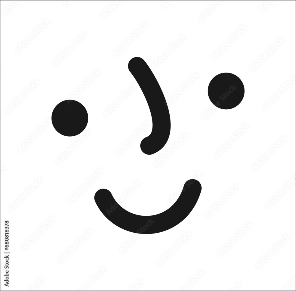 3d smiley face Stock Vector | Adobe Stock