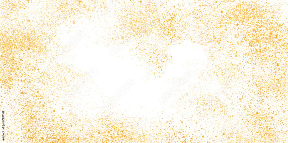 gold glitter transparent background and Gold sparkle splatter border ...