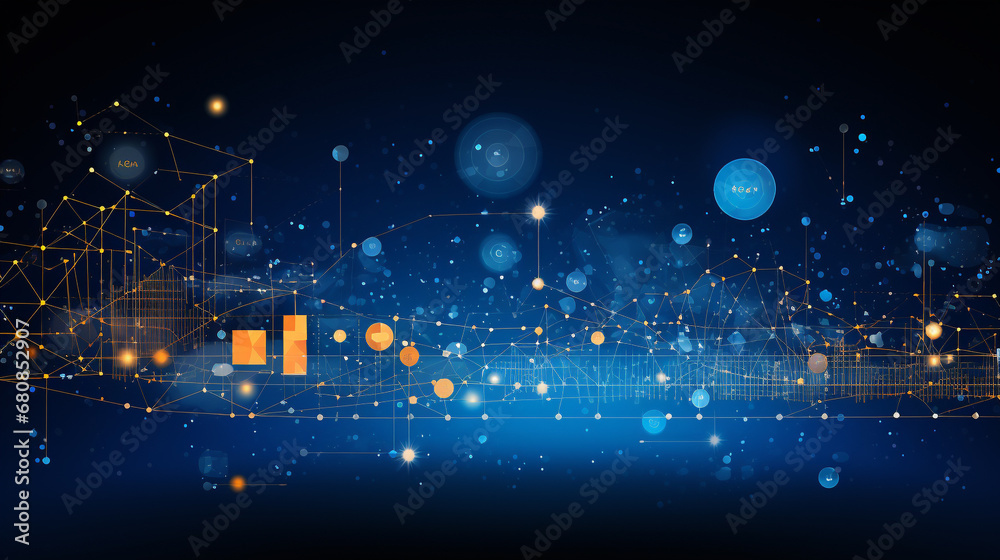 A template for science and technology presentation background is a ...