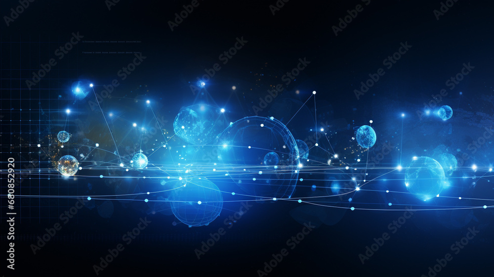 A template for science and technology presentation background is a ...