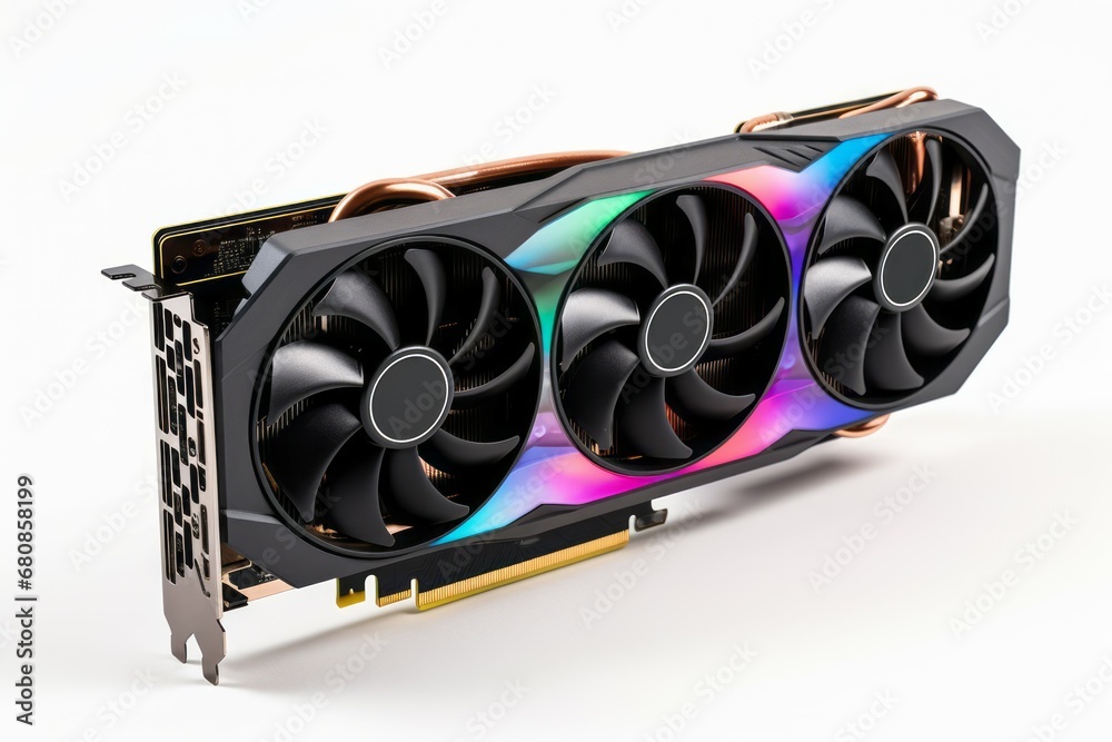 Close up of GPU Graphic card unit for PC computer technology Created ...