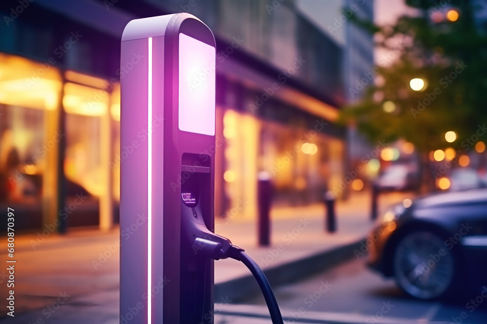 Charging station for recharging the battery with electricity using an ...
