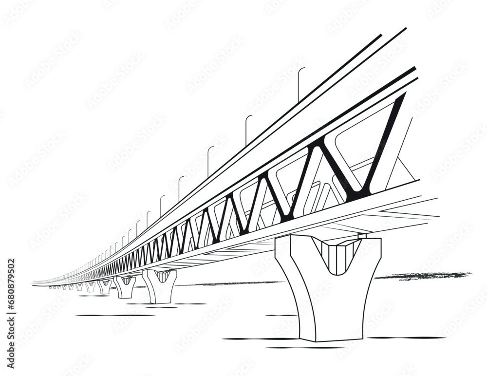 Padma shetu Illustration and line drawing. Concept of new constructed ...