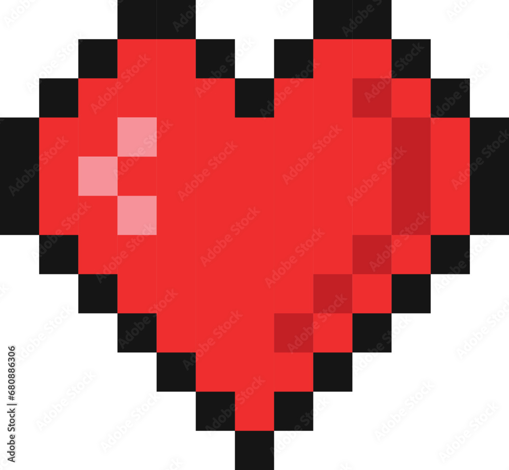 Pixel Heart, Pixel SVG, Pixel Heart svg, Game Over svg, Health Bar svg ...