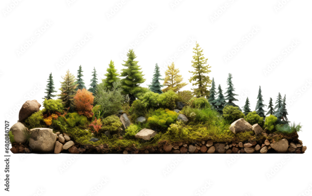 The Dance of Renewal Ecological Succession Isolated on Transparent ...