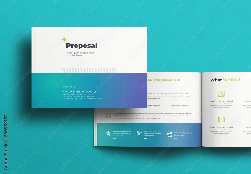 Poject Proposal Layout Stock Template | Adobe Stock